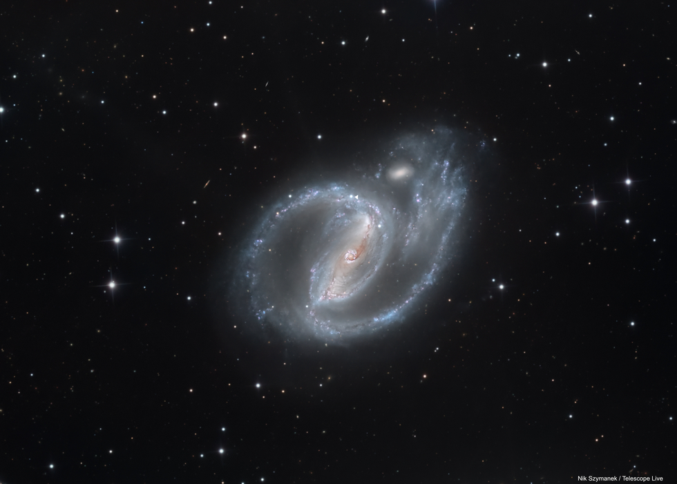 NGC 1097 with Supernova | Telescope Live NGC 1097 with Supernova | Telescope Live